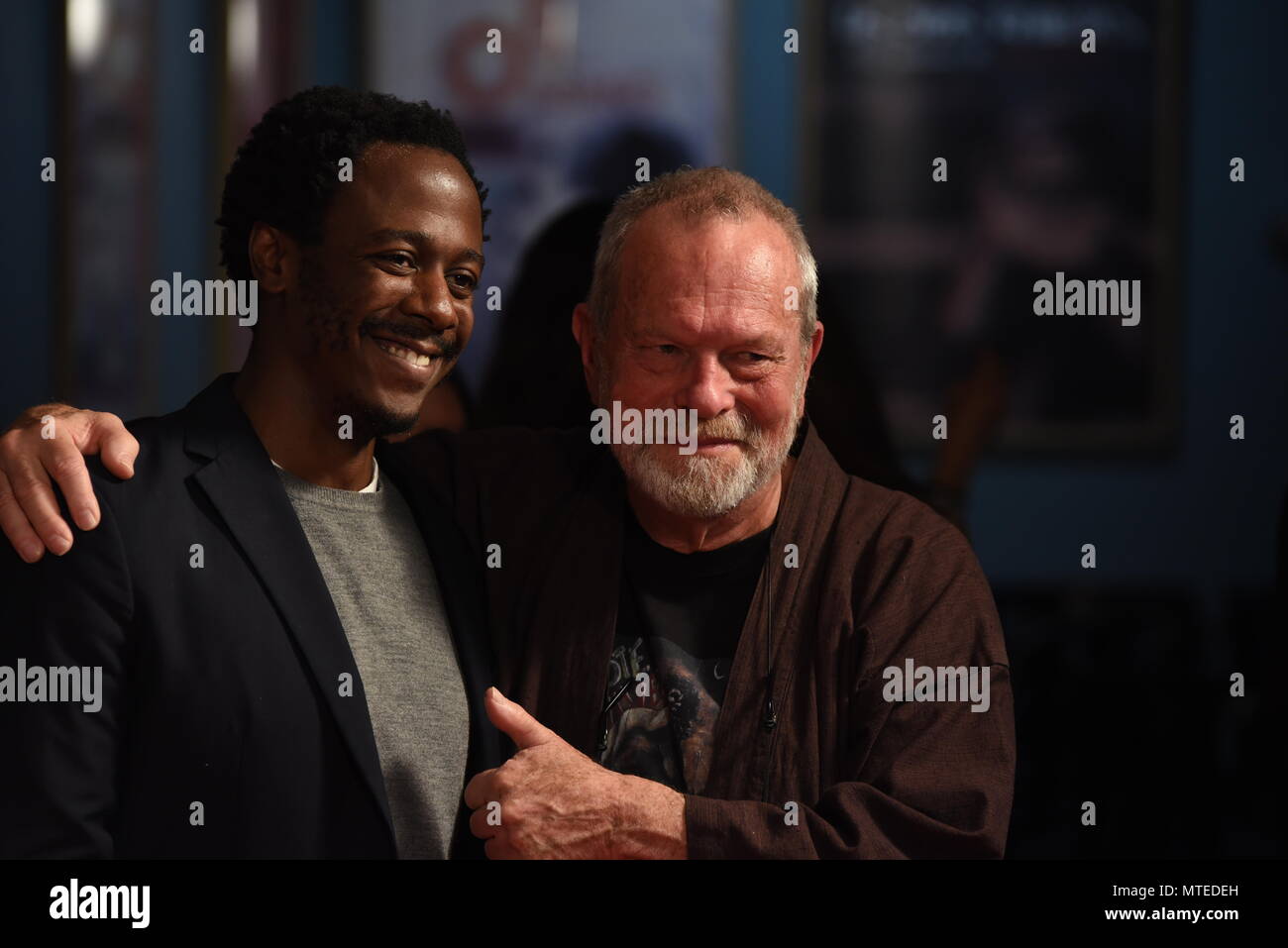The British actor, screenwriter and film director Terry Gilliam (R ...
