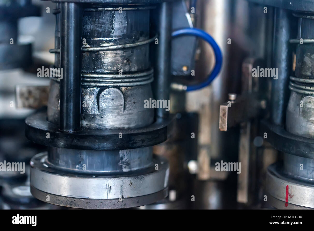 Corking device at winery close Stock Photo - Alamy