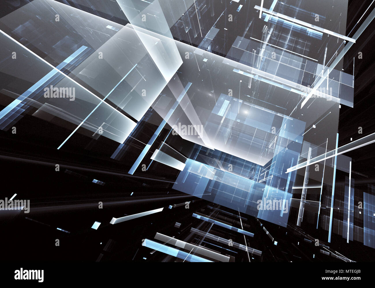 Abstract future technology background - computer-generated 3D image ...