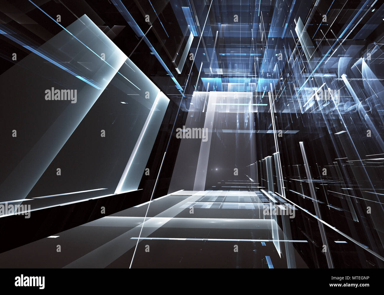 Abstract future technology background - computer-generated 3D image ...