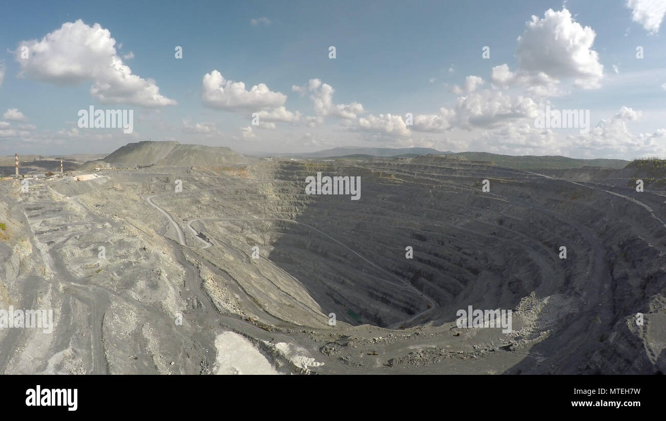 aerial view on quarry Stock Photo - Alamy