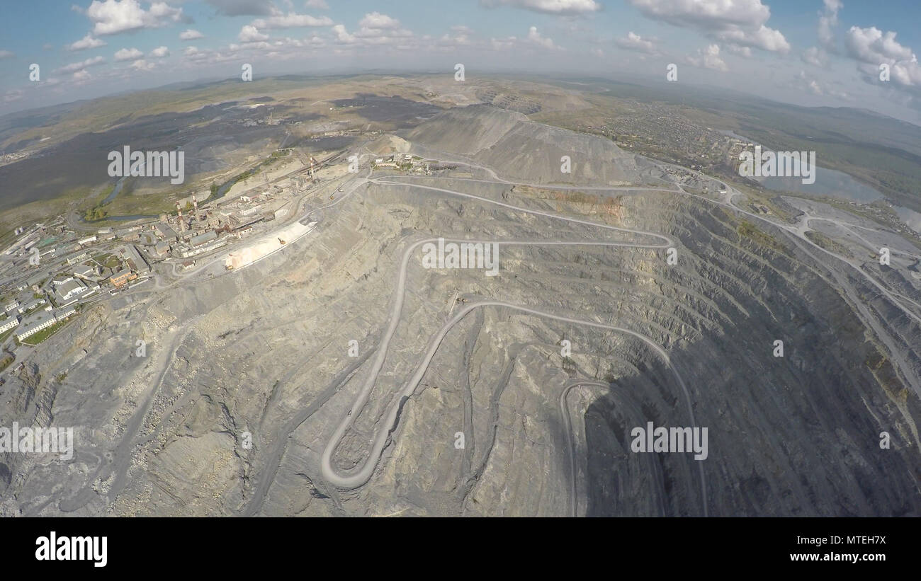 aerial view on quarry Stock Photo - Alamy