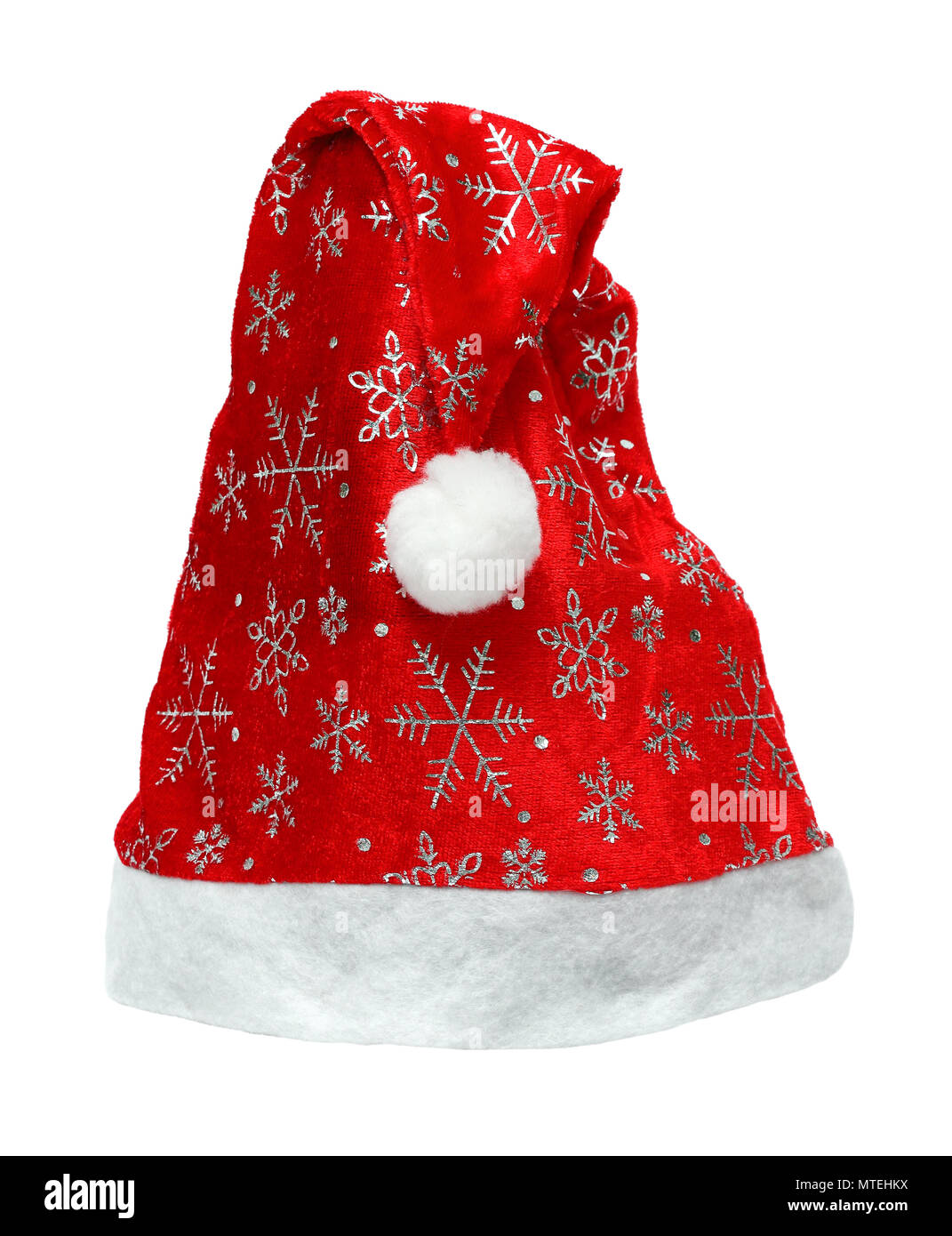 Santa Claus christmas red hat Stock Photo - Alamy