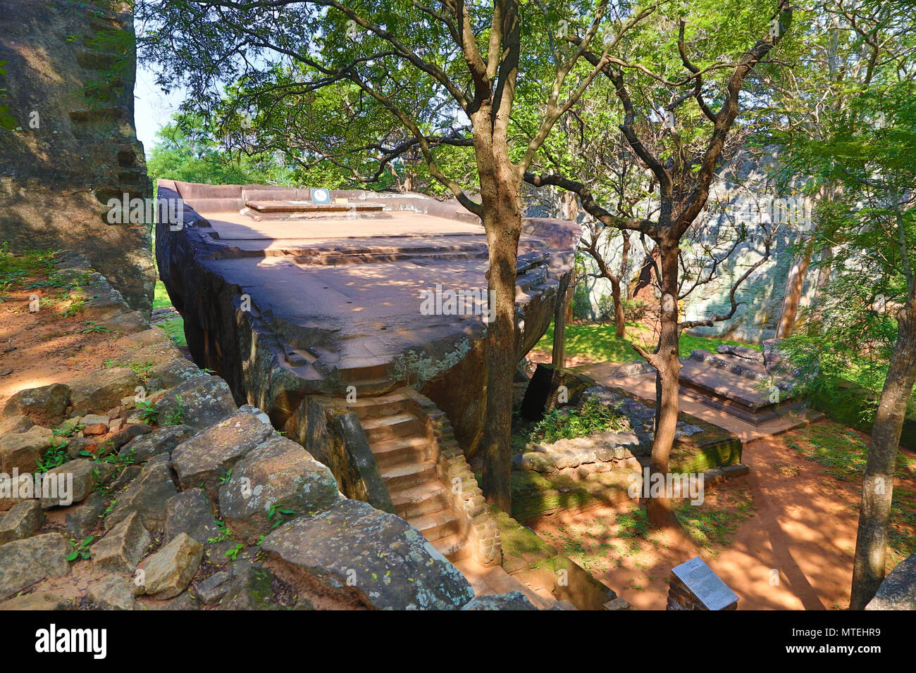 Sigiriya garden in Sri Lanka Stock Photo - Alamy