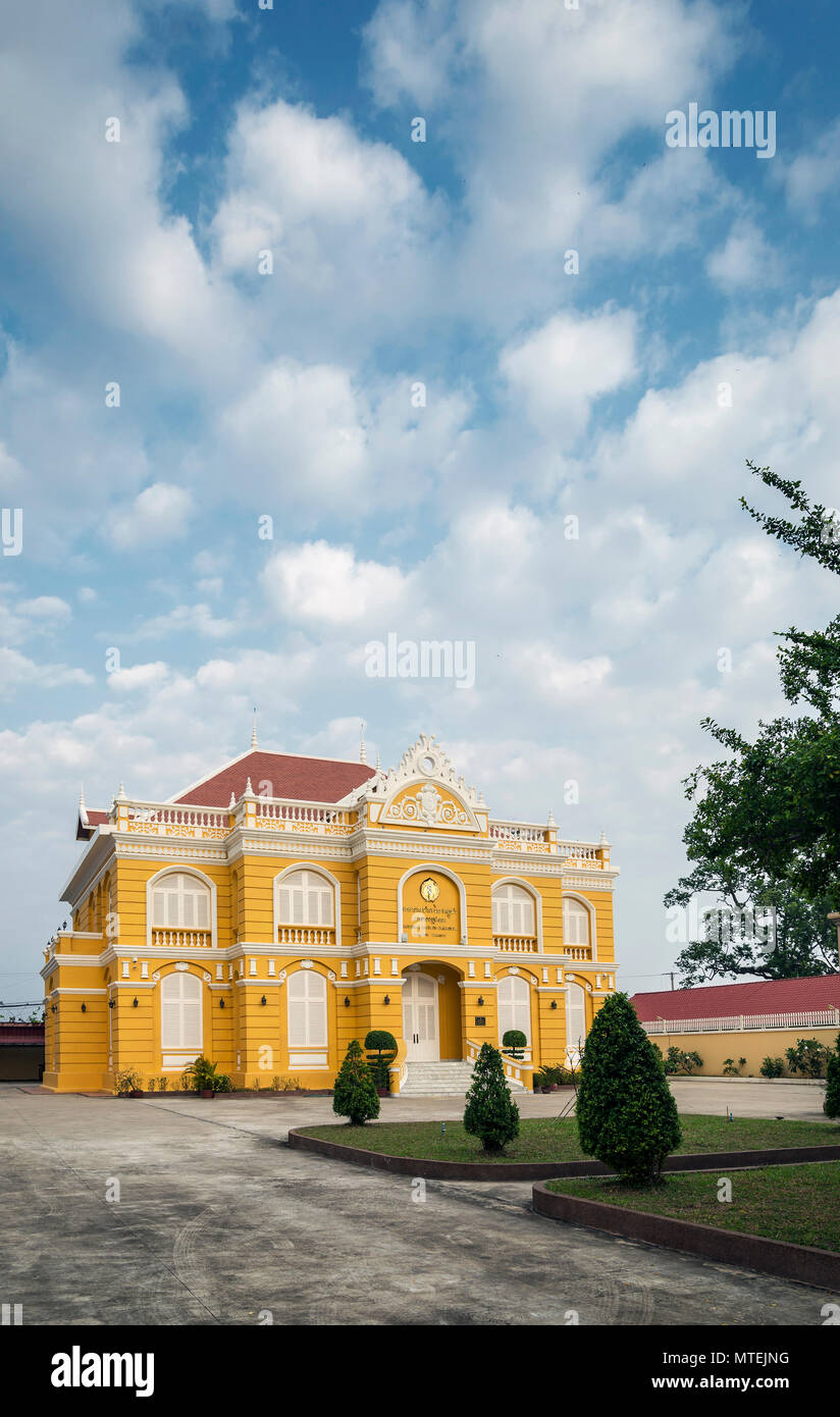 french colonial style architecture building of the national bank of ...