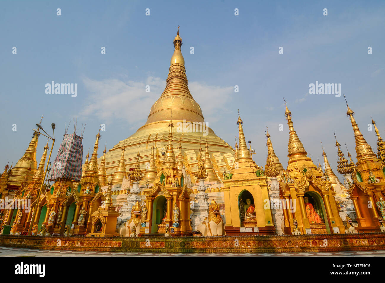 Shwedagon Pagoda in Yangon, Myanmar. Shwedagon is known as the most ...