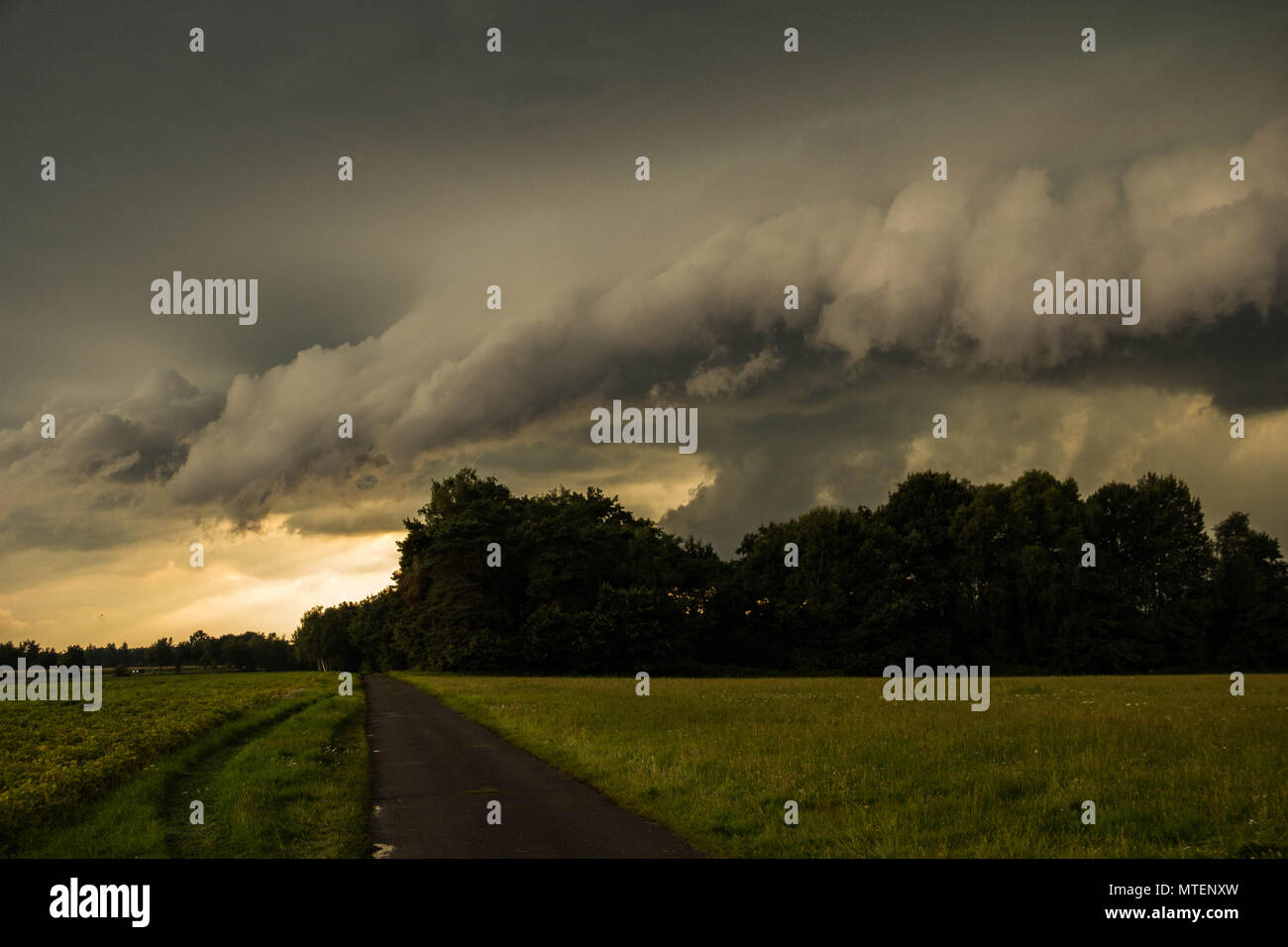 A thunderstorm in germany Stock Photo - Alamy