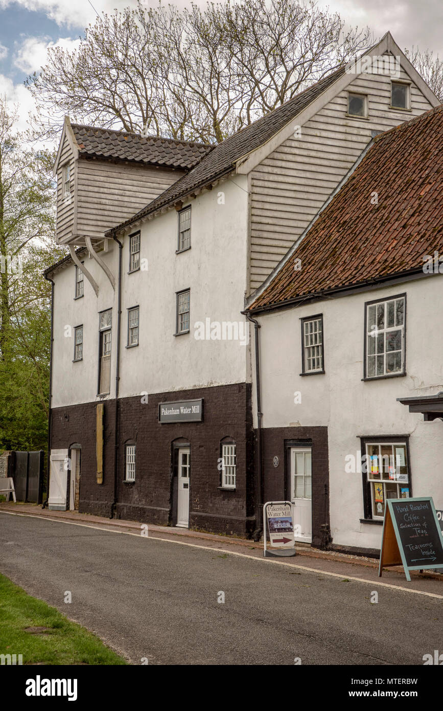 Pakenham water mill, exterior, last working watermill in Suffolk U.K ...