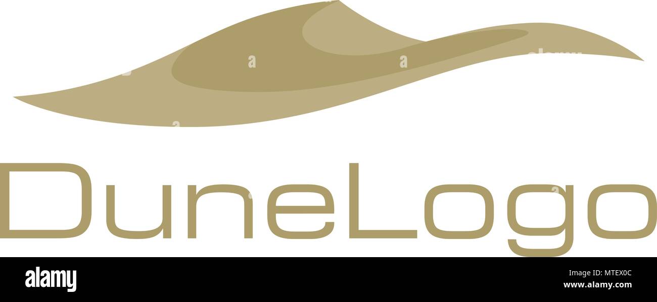 Dune Logo. Gold Desert Sent Stock Vector Image & Art - Alamy