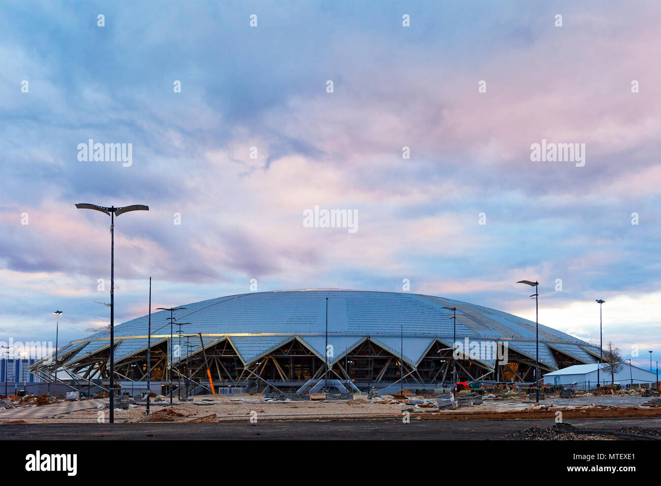 Samara Arena, Russia - April, 2018: football world cup 2018 stadium ...