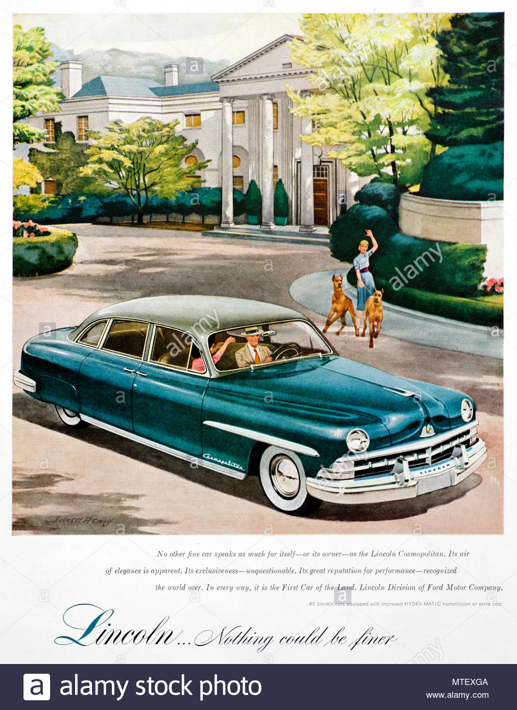 Vintage ford cars advertising poster hi-res stock photography and ...