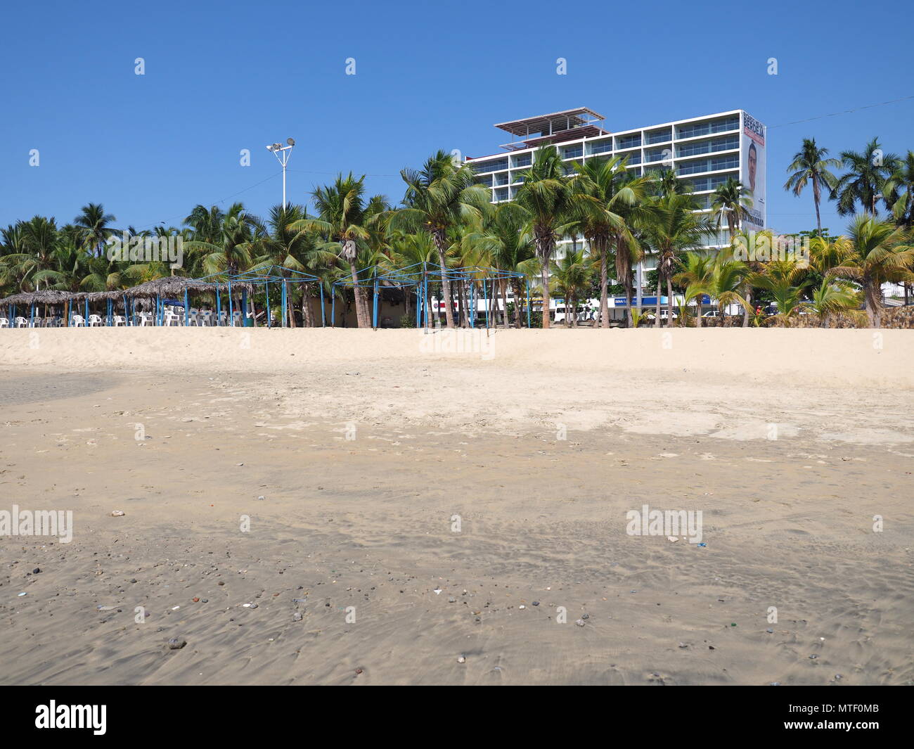 Palm trees beach acapulco mexico hi-res stock photography and images ...