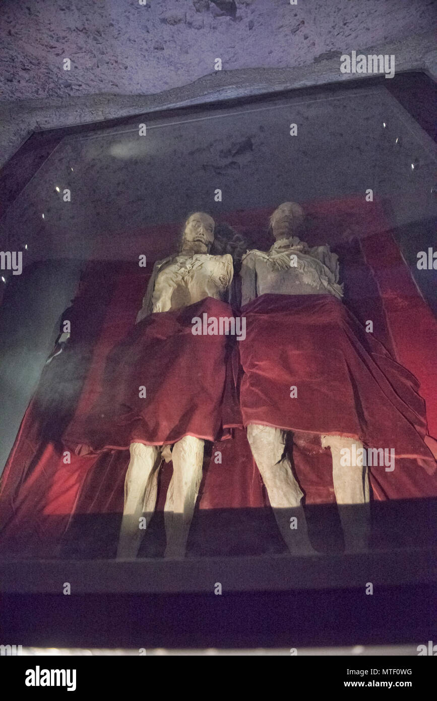 Archaic mummies, Turpan museum, Turpan, Xinjiang, China Stock Photo - Alamy