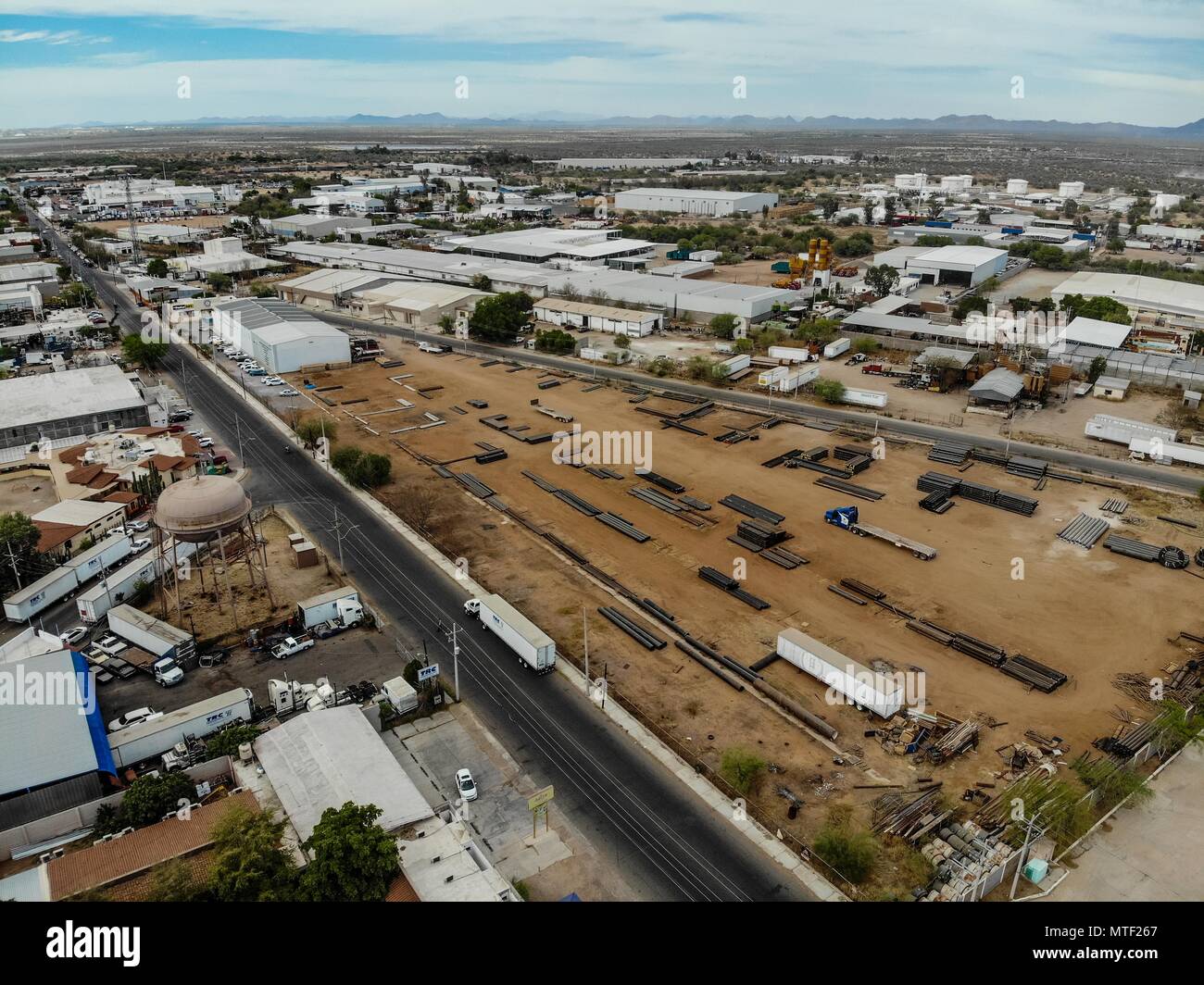 Aerial view of the Ford Motor Company automotive company in the ...