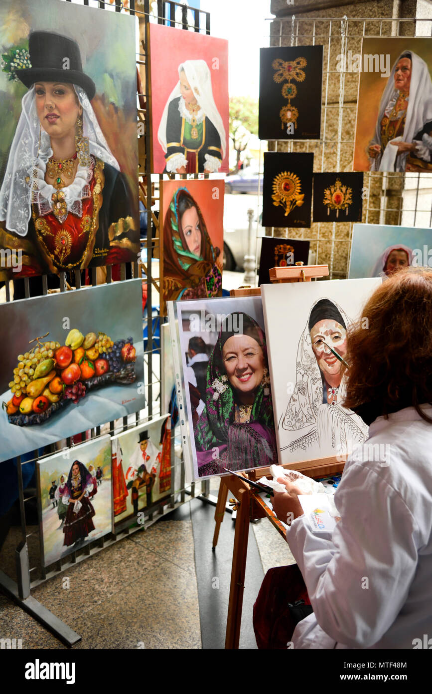 Artist at work Stock Photo - Alamy