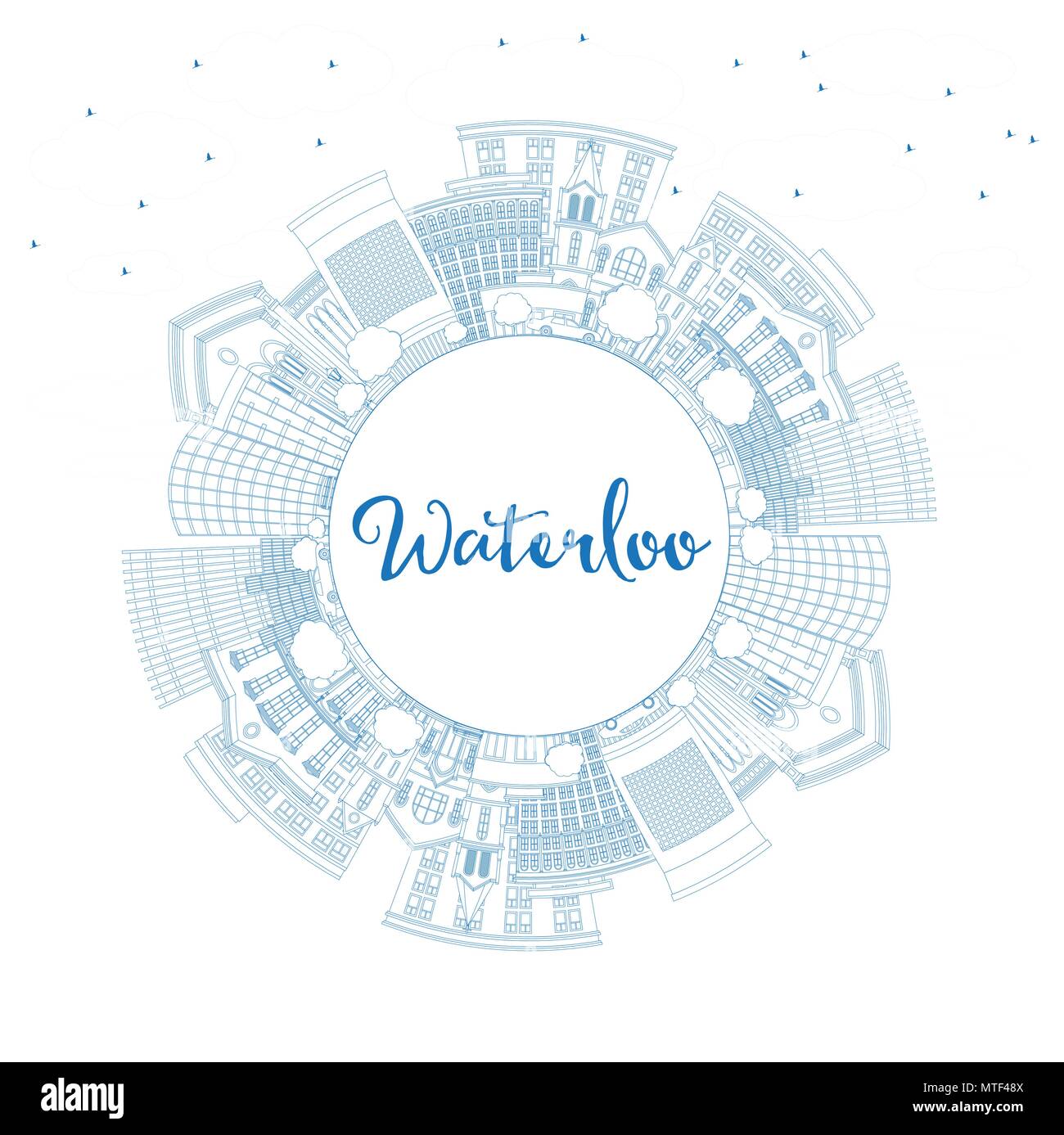 Waterloo buildings Stock Vector Images - Alamy