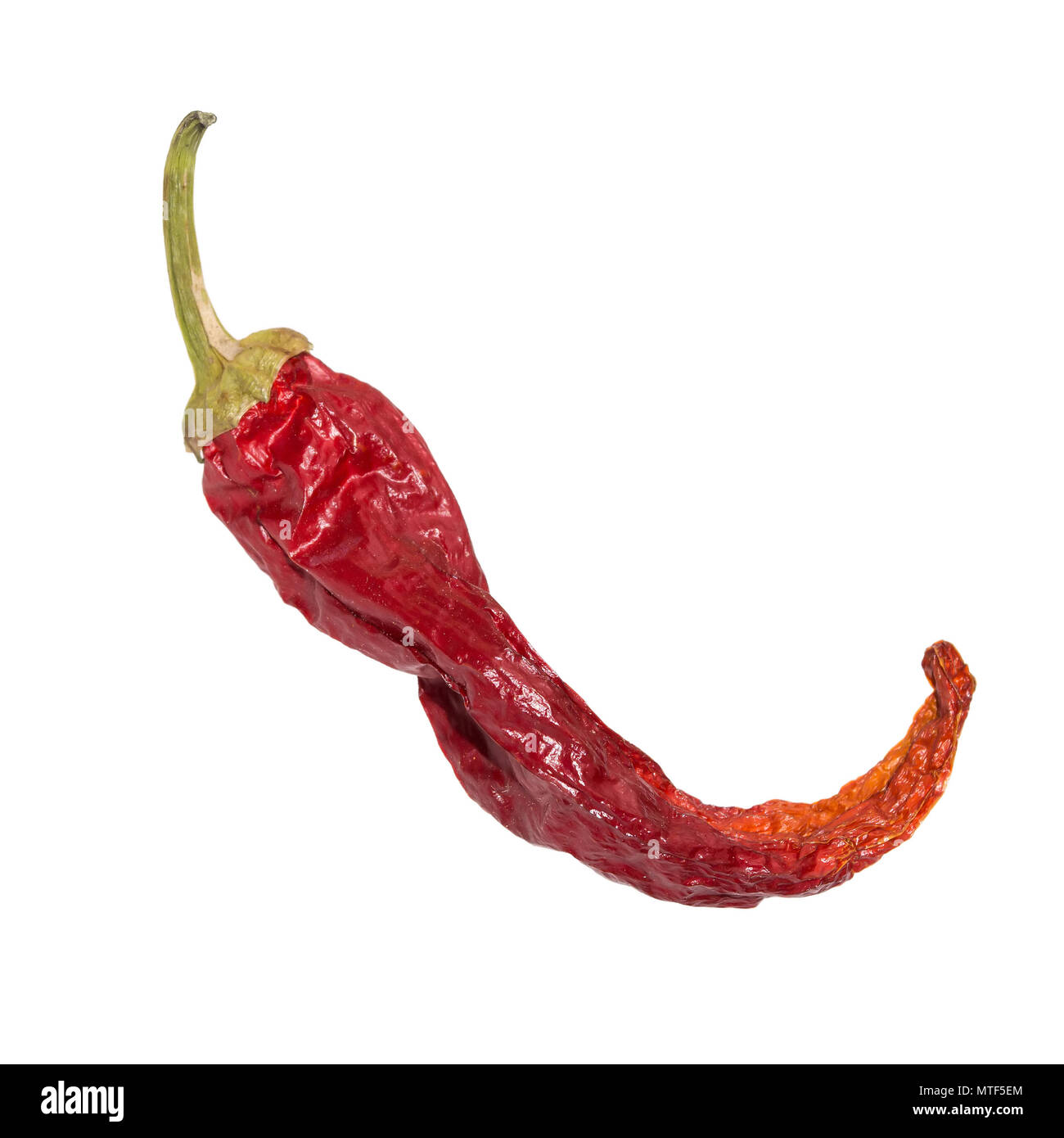 Dry chili pepper isolated. Dried raw vegetable Stock Photo - Alamy