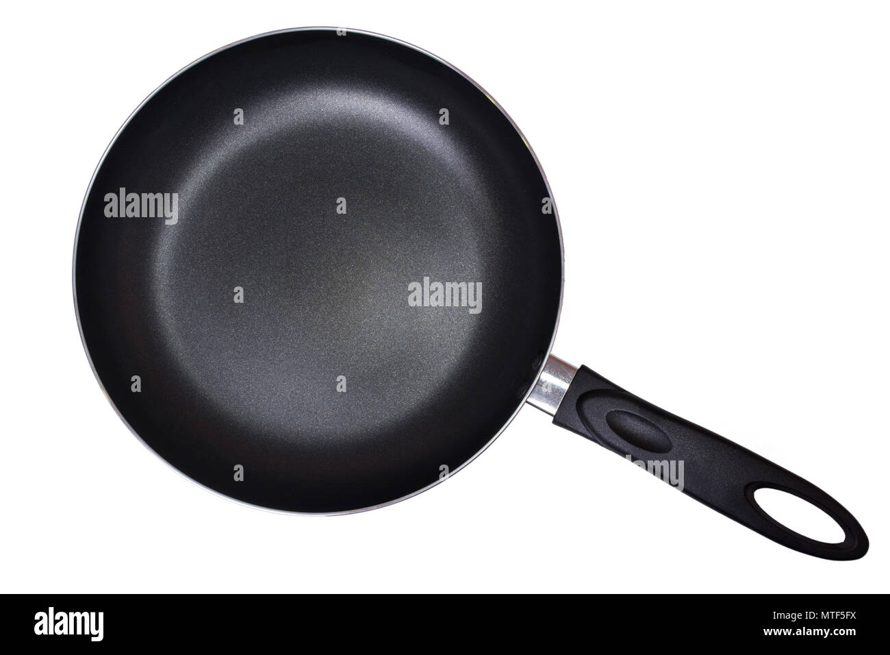 New frying pan isolated on white background Stock Photo - Alamy