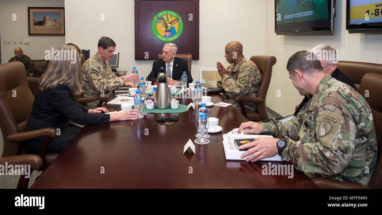 Secdef al udeid air base hi-res stock photography and images - Alamy