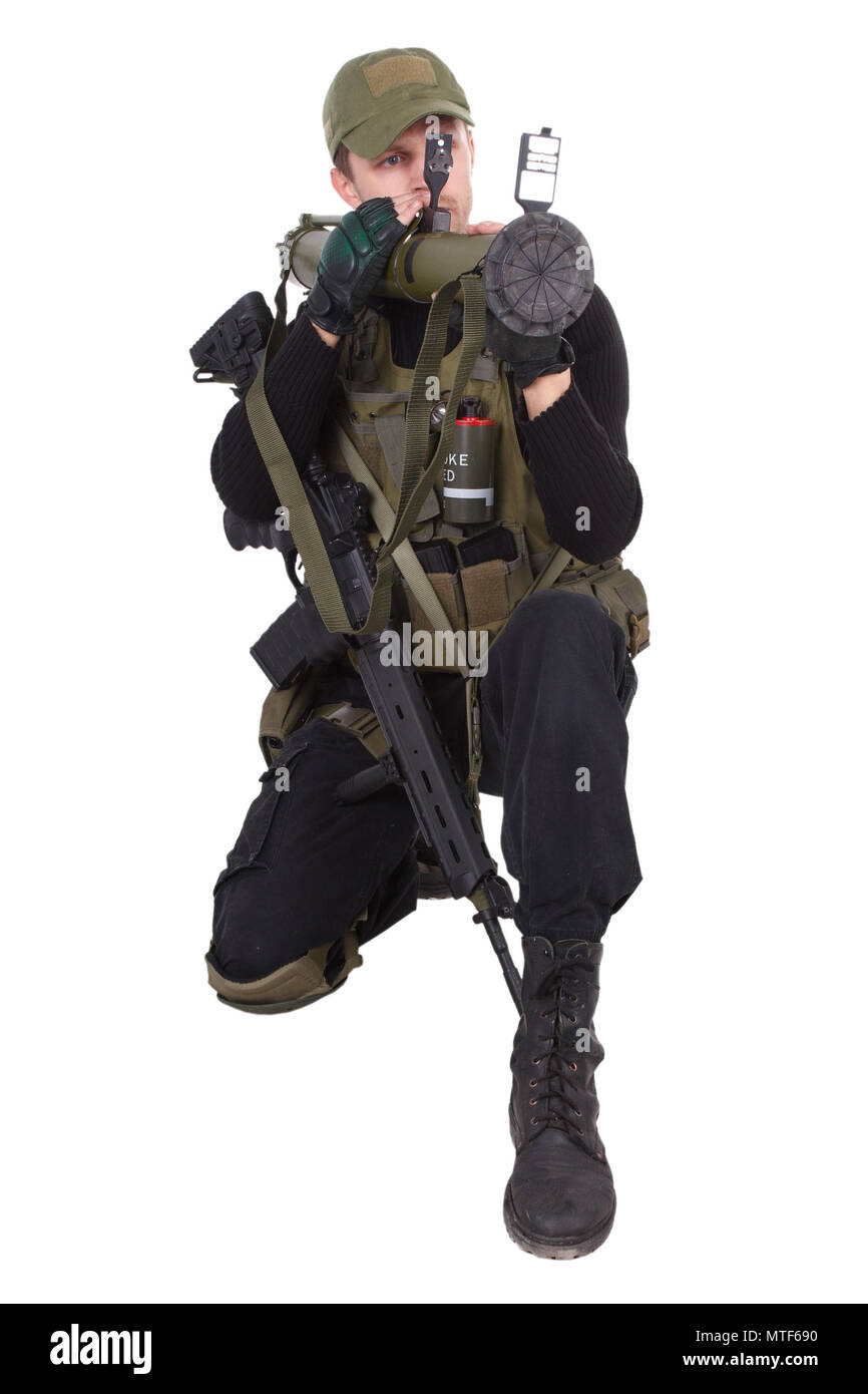 Private military contractor - mercenary with RPG Stock Photo - Alamy