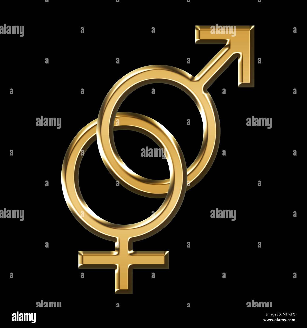 Female Gender Symbol 3d