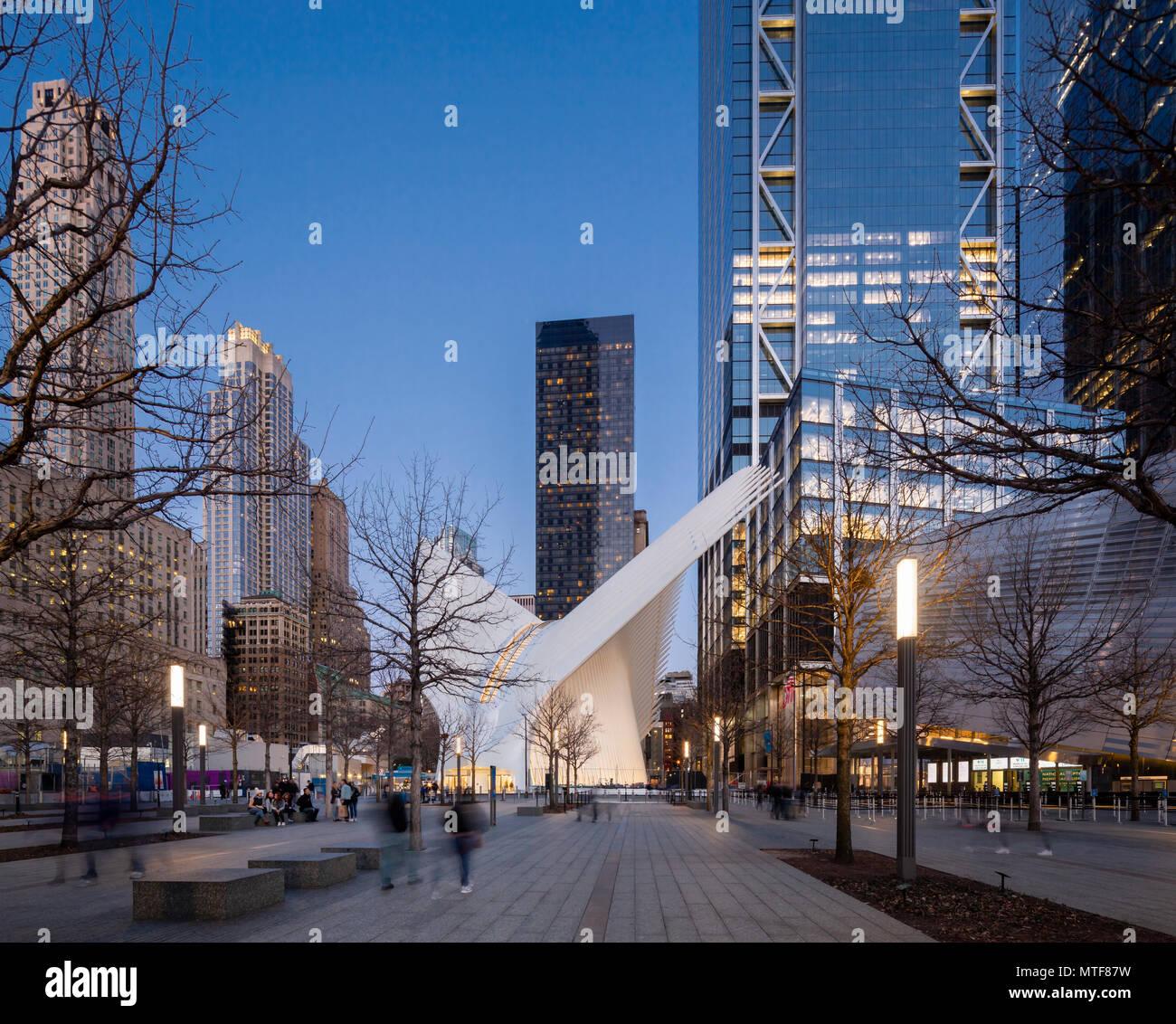 The Oculus World Trade Center Transportation Hub at Ground Zero in ...