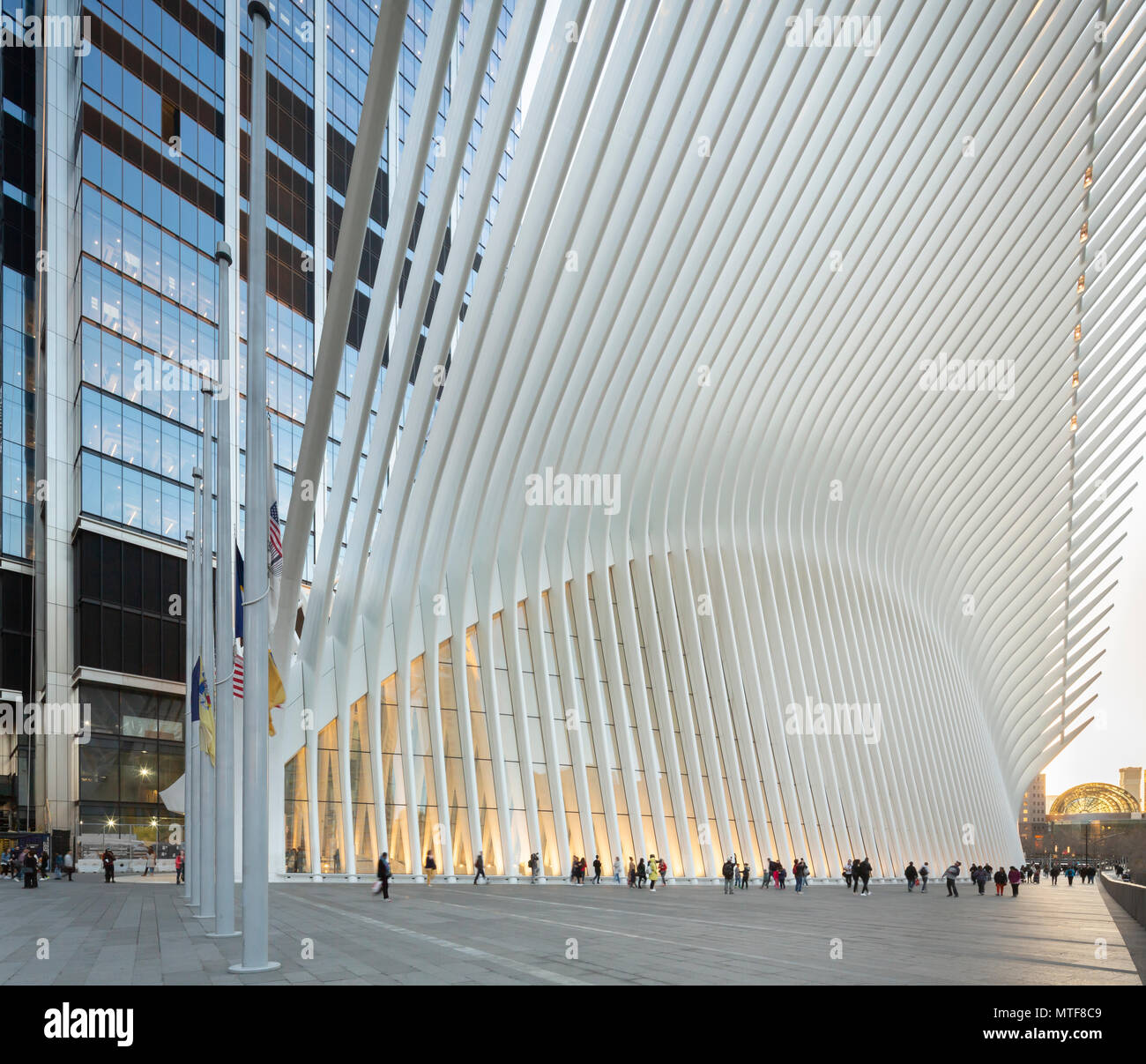 The Oculus World Trade Center Transportation Hub at Ground Zero in ...