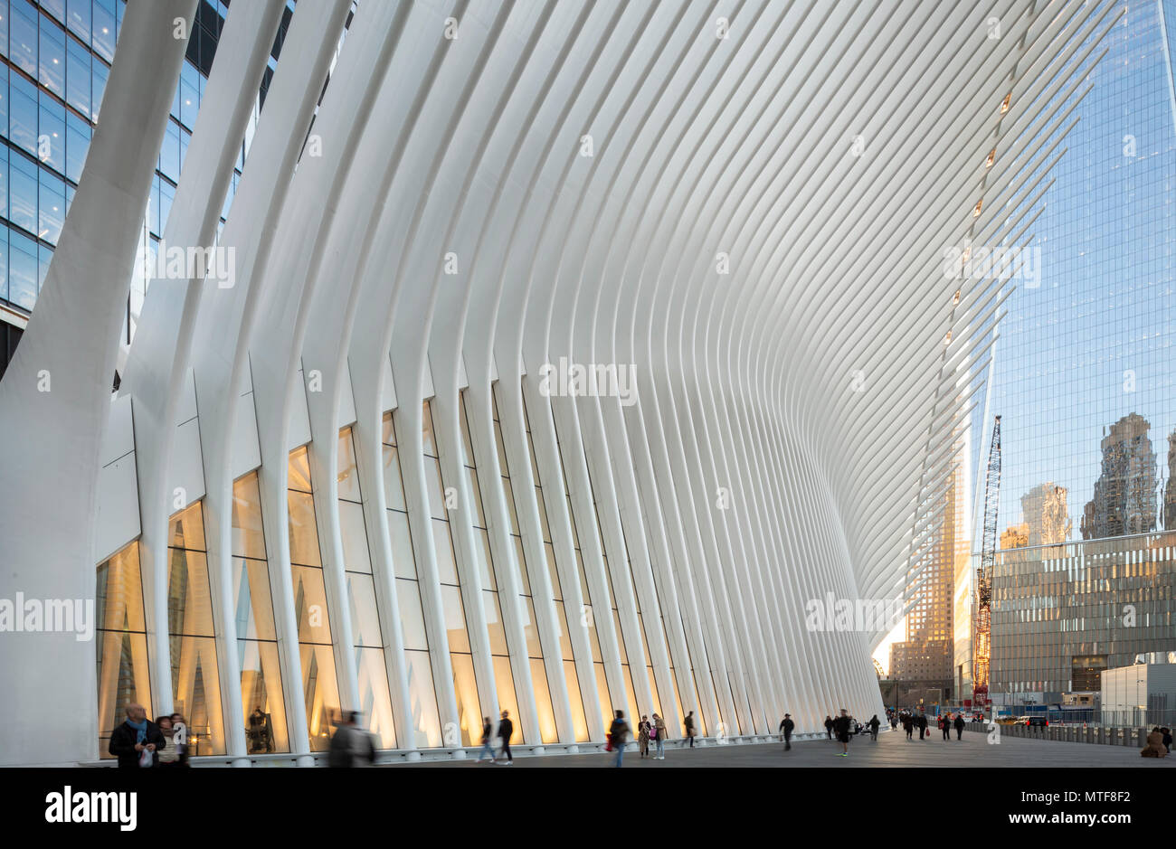 The Oculus World Trade Center Transportation Hub at Ground Zero in ...
