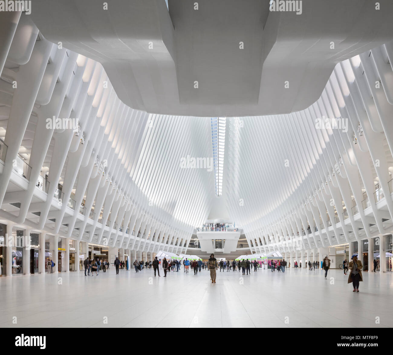 The Oculus World Trade Center Transportation Hub at Ground Zero in ...