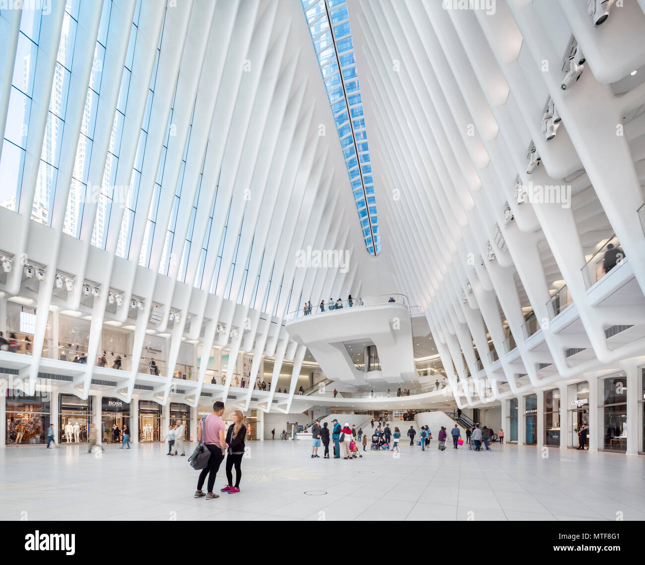 The Oculus World Trade Center Transportation Hub at Ground Zero in ...