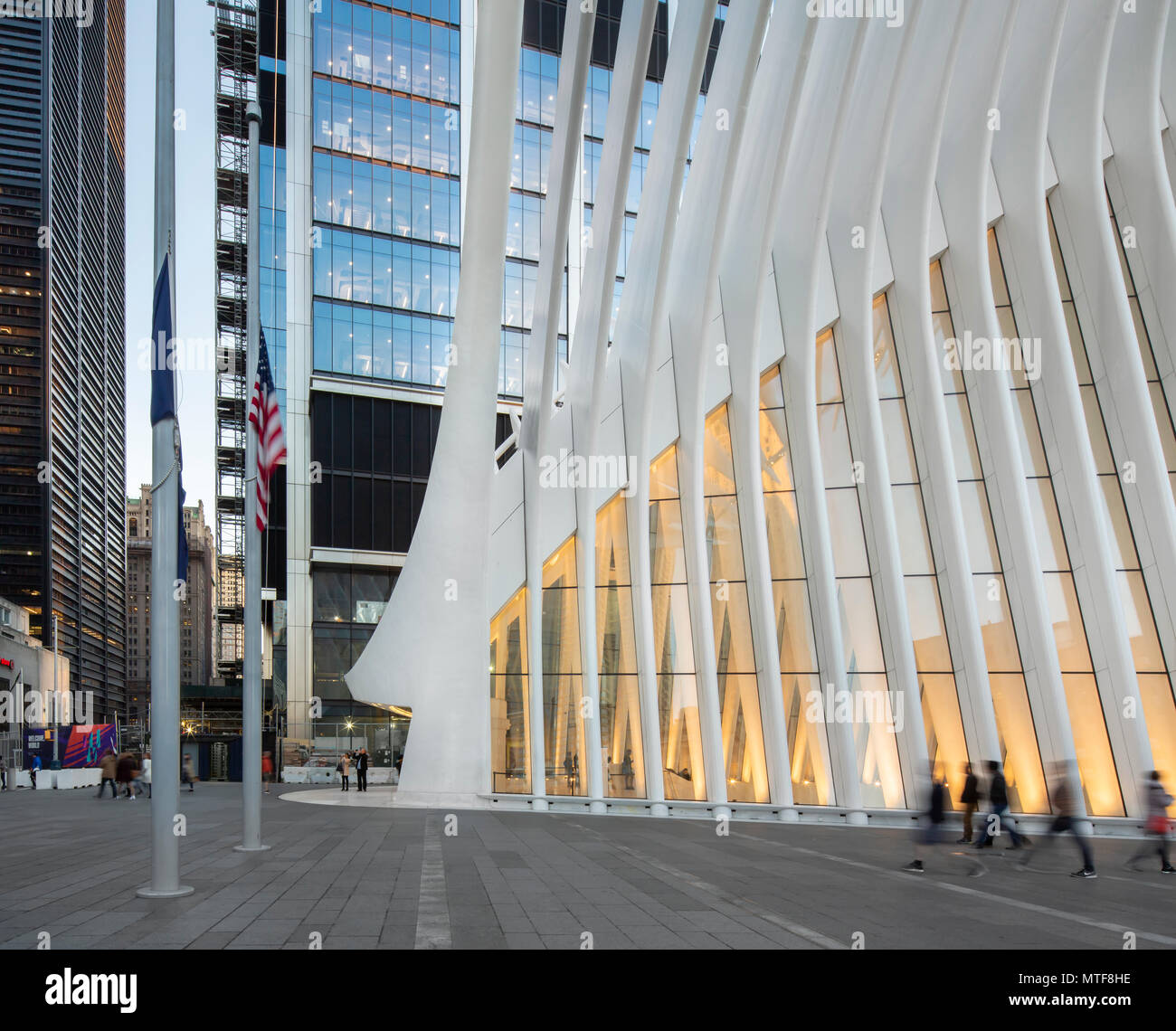 The Oculus World Trade Center Transportation Hub at Ground Zero in ...
