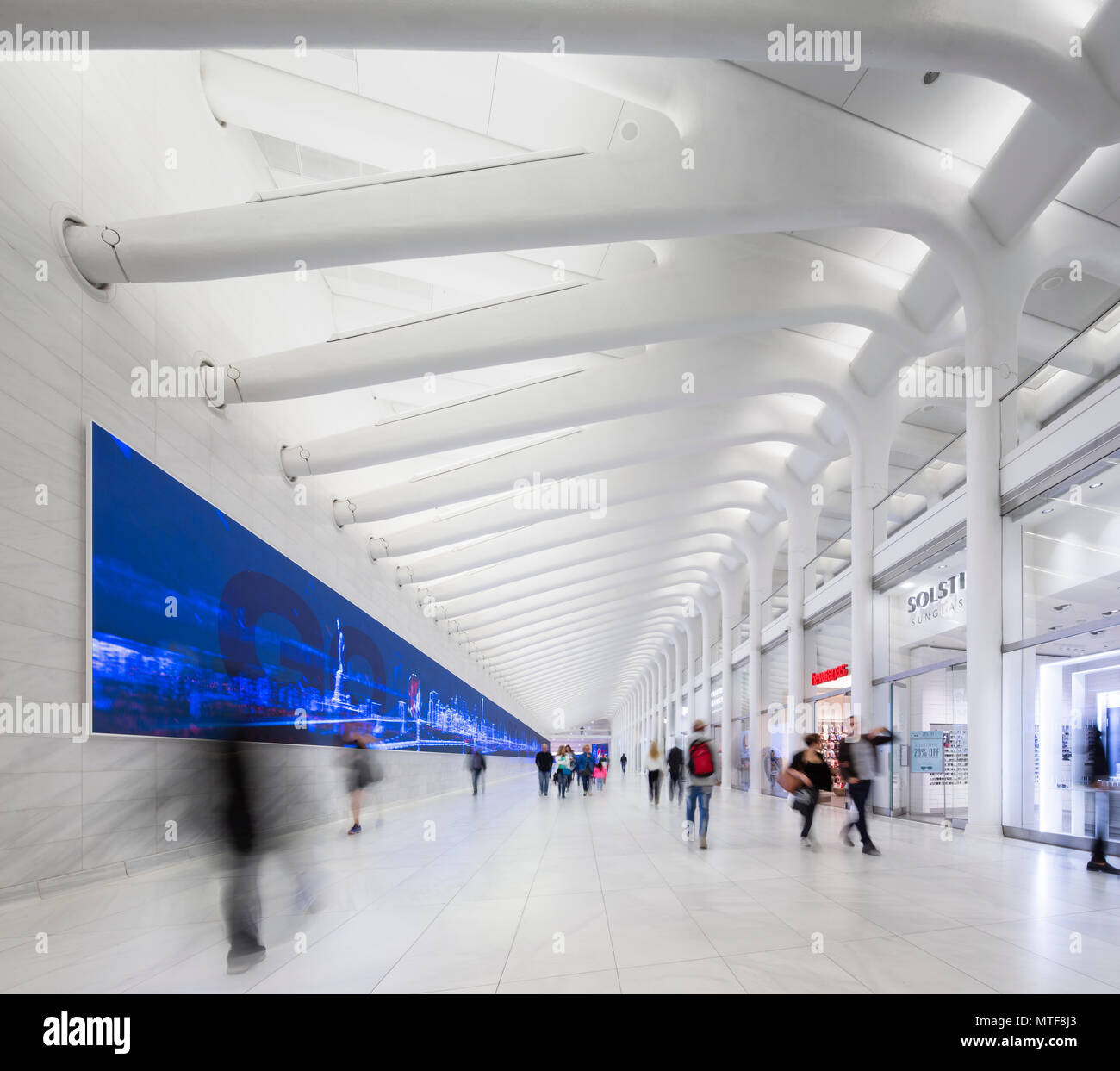 The Oculus World Trade Center Transportation Hub at Ground Zero in ...