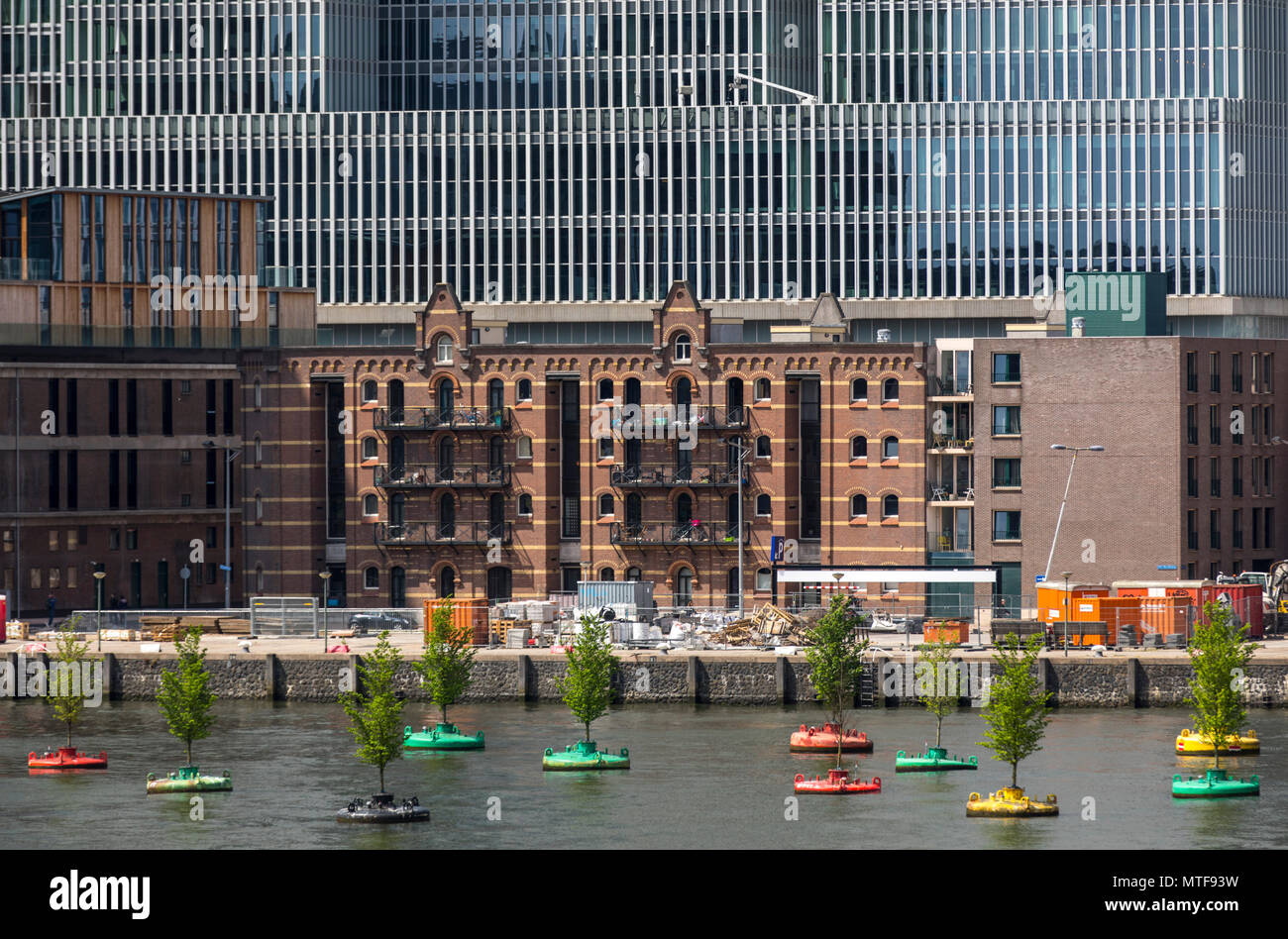 Art action Dobberend Bos, by artists from Rotterdam, a forest of ...