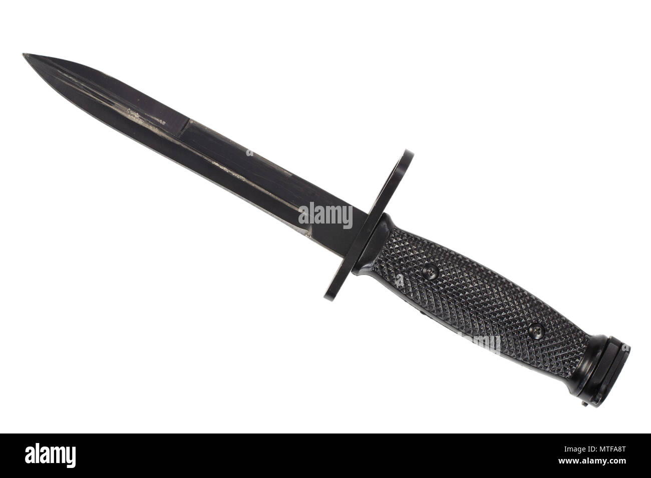 US ARMY M16 rifle bayonet isolated on white Stock Photo - Alamy