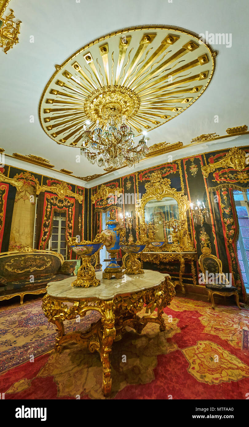 CAIRO, EGYPT - DECEMBER 24, 2017: Aubusson Room boasts splendid ...