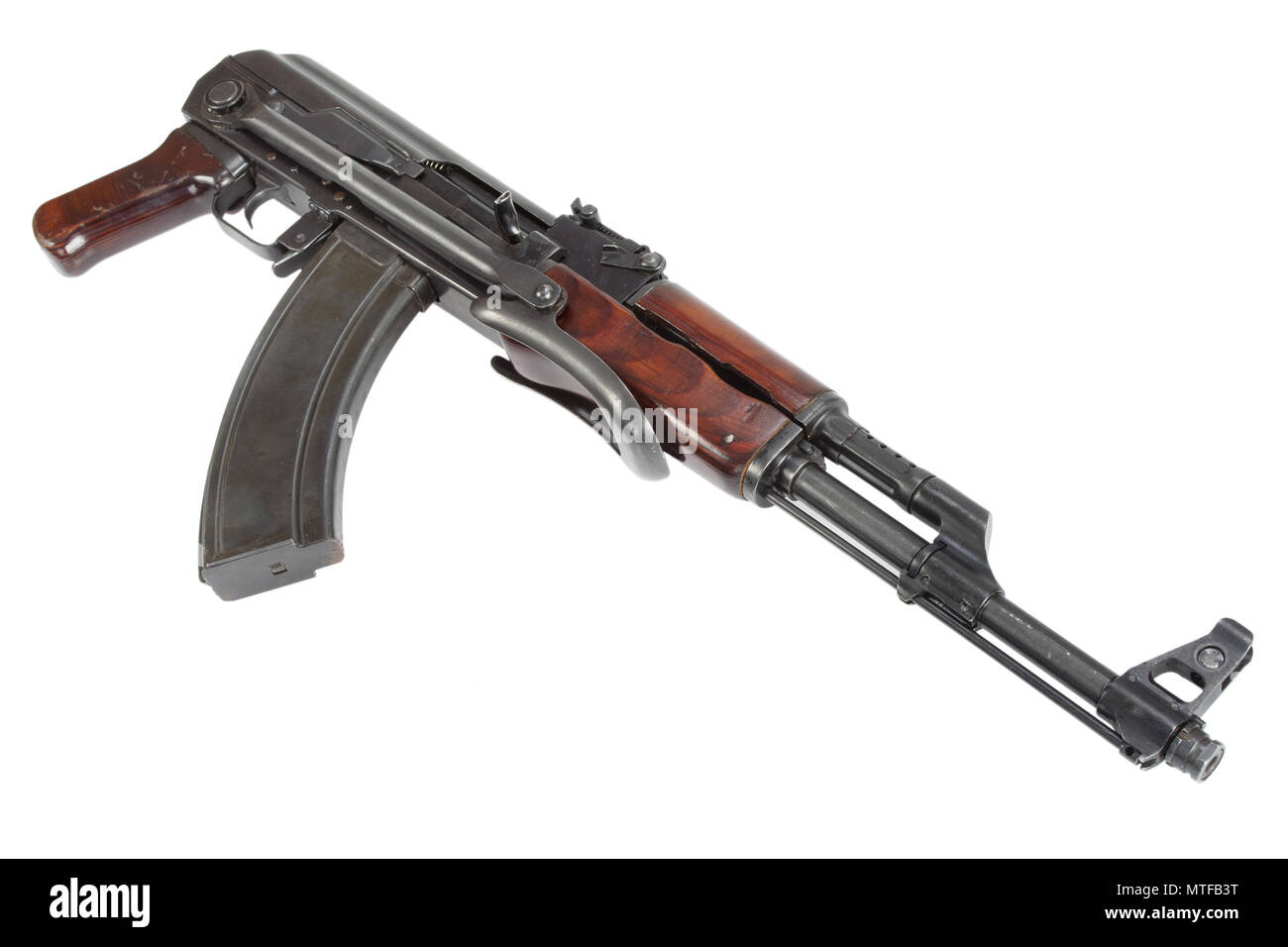 Rare first model AK - 47 assault rifle isolated on white Stock Photo ...