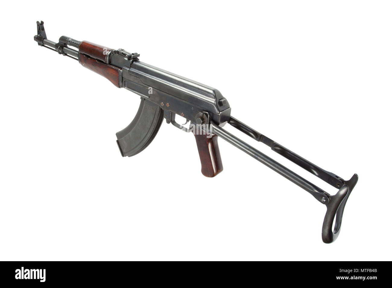 Rare first model AK - 47 assault rifle isolated on white Stock Photo ...