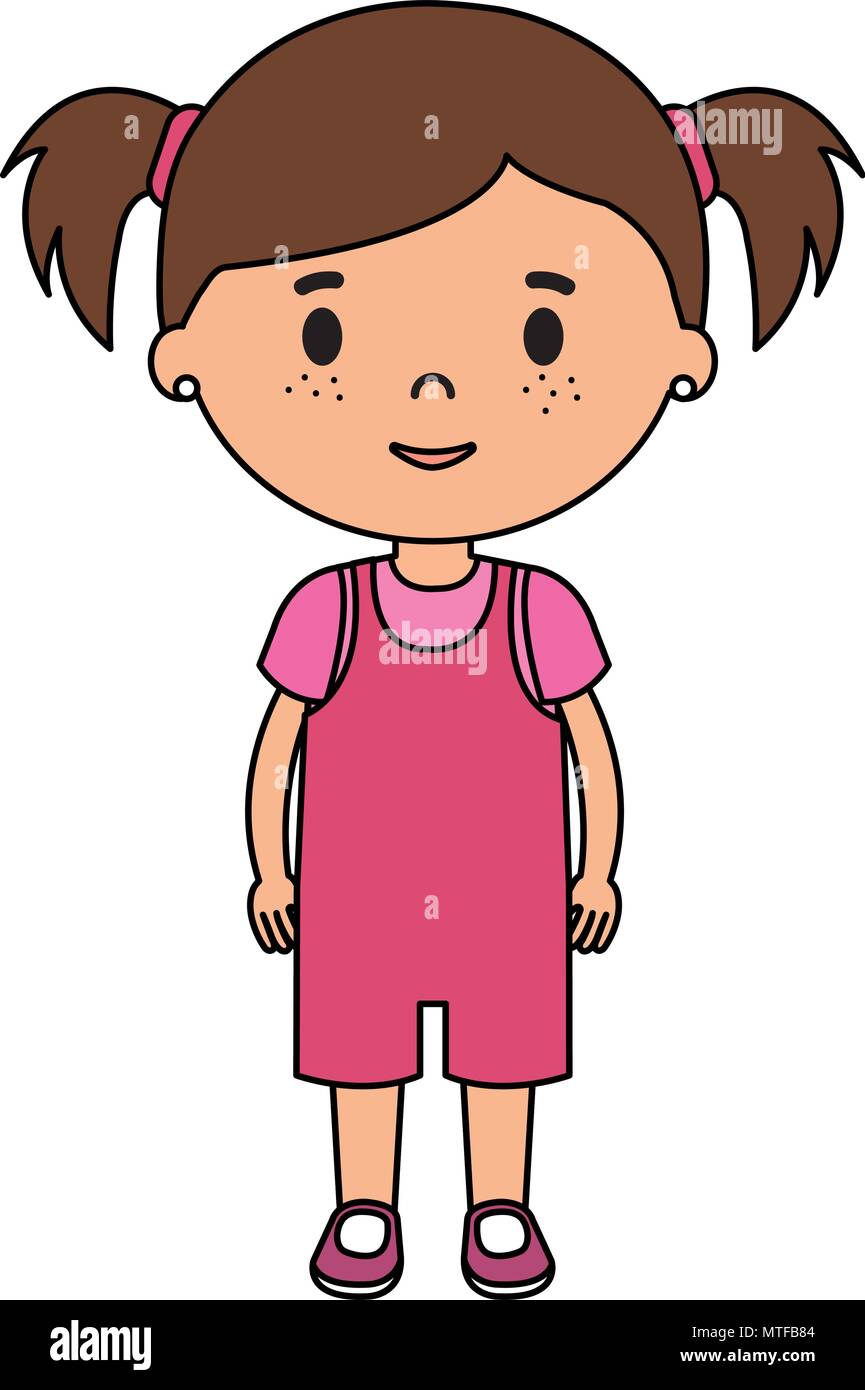 little girl daughter character Stock Vector Image & Art - Alamy