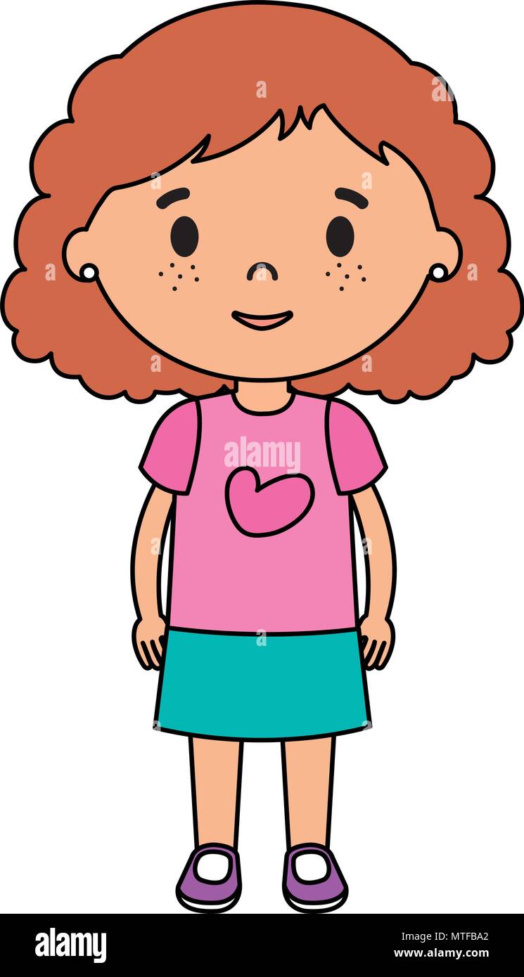 little girl daughter character Stock Vector Image & Art - Alamy