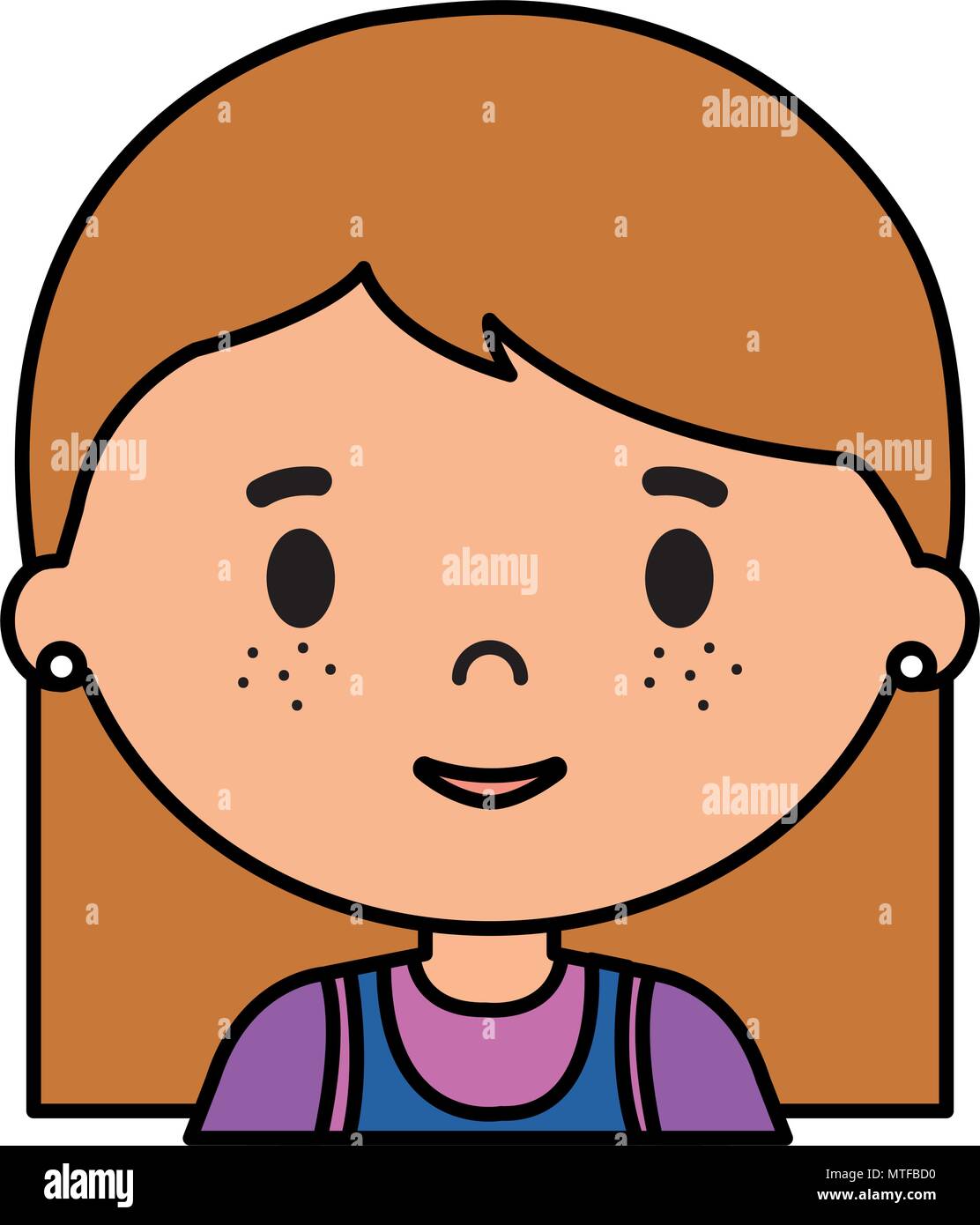 little girl daughter character Stock Vector Image & Art - Alamy