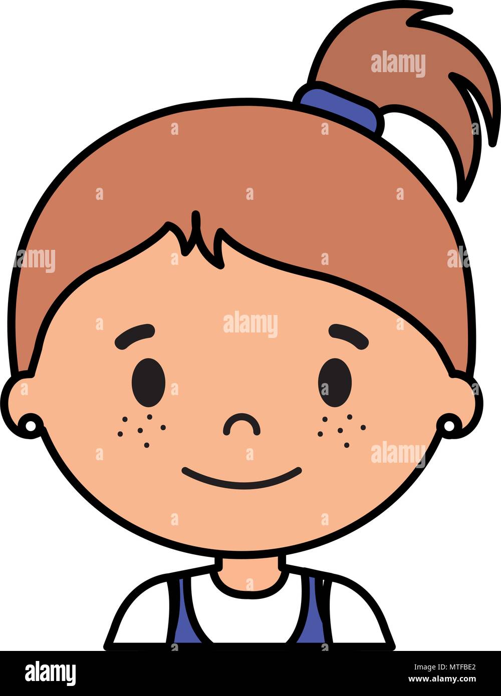 little girl daughter character Stock Vector Image & Art - Alamy