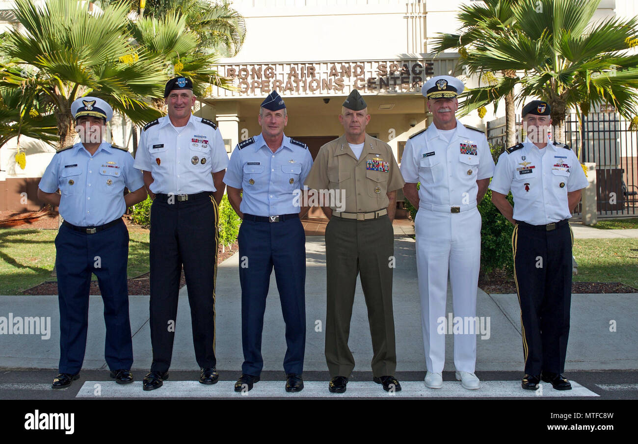 U.S. Pacific Command Component commanders pose for a group Stock Photo ...