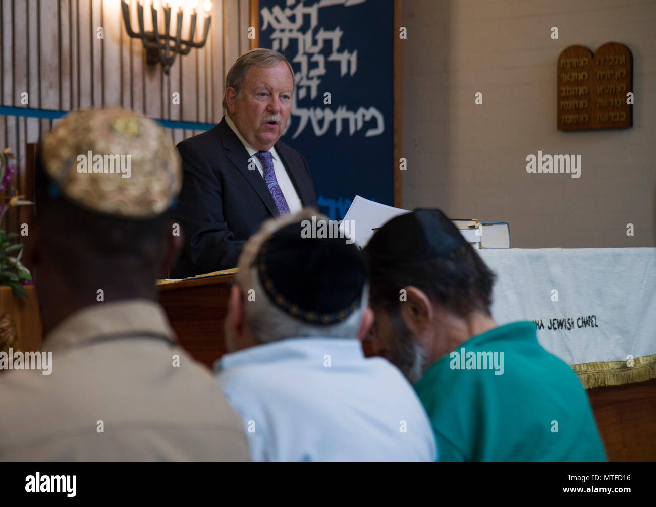 PEARL HARBOR (April 24, 2017) A Bender, volunteer lay leader at the ...