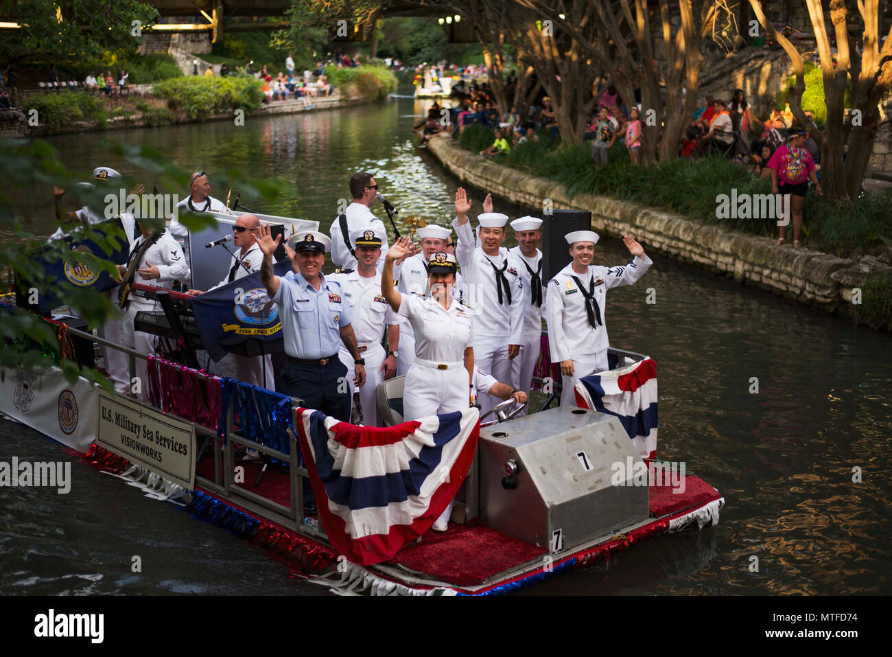 SAN ANTONIO, Texas (April 24, 2017) Sailors assigned to the amphibious ...