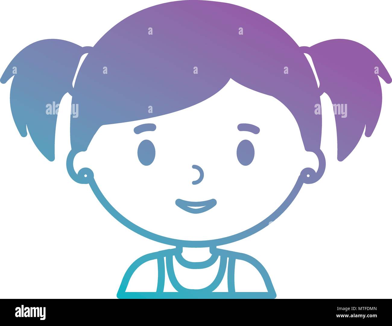little girl daughter character Stock Vector Image & Art - Alamy