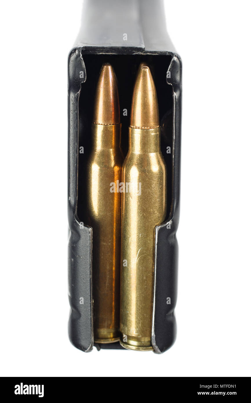 US ARMY M-16 rifle magazine with cartridges Stock Photo - Alamy