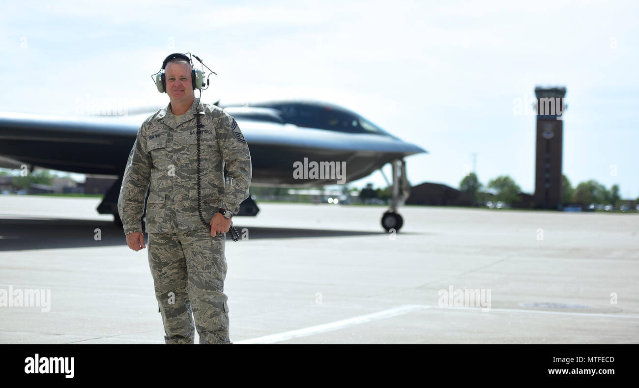 U.S. Air Force Chief Master Sgt. Darron Hunter, the 509th Maintenance ...