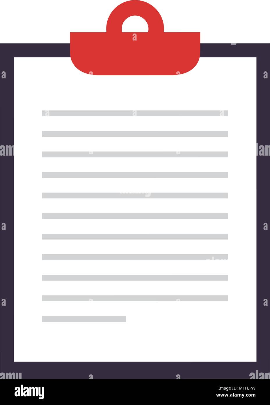 clipboard checklist isolated icon Stock Vector Image & Art - Alamy