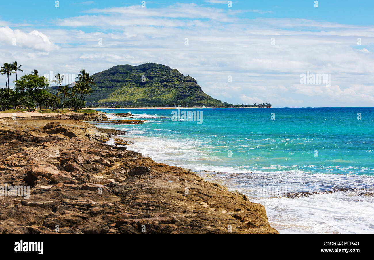 Beautiful landscapes in Oahu island, Hawaii Stock Photo - Alamy