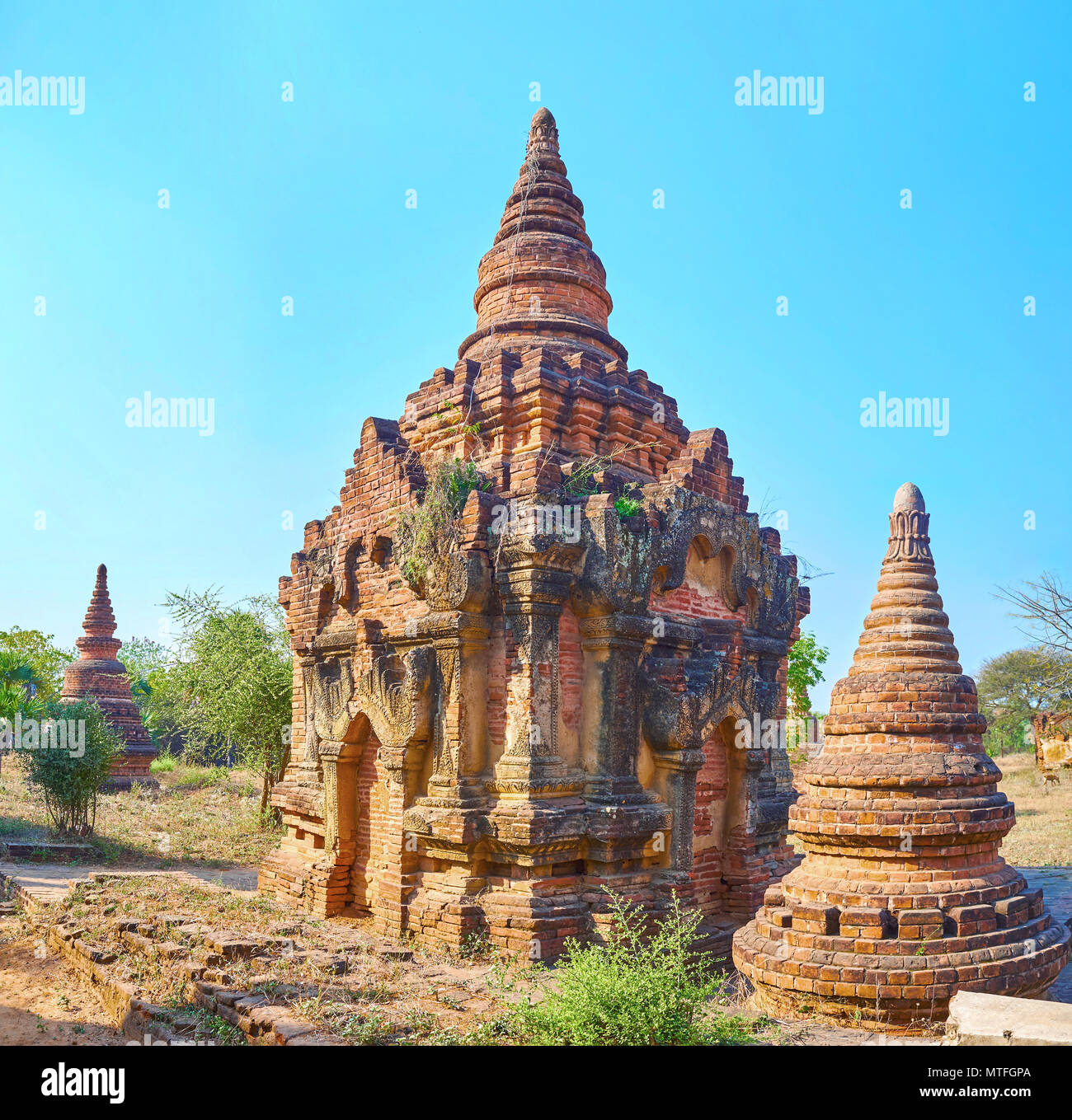 New Bagan tourist village boasts well preserved ancient stupas on its ...